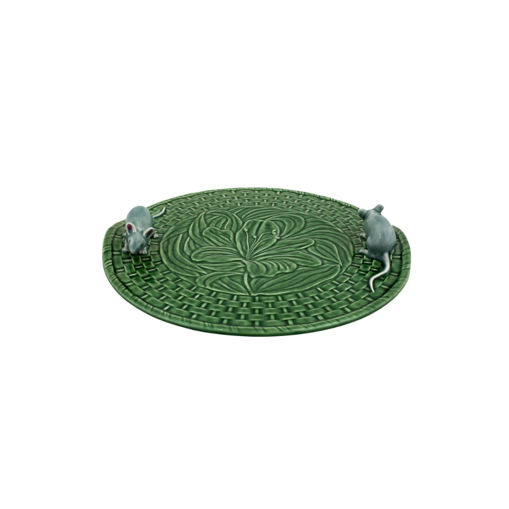 Bordallo Green Lily Cheese Tray with Mice – The Cottage Pantry
